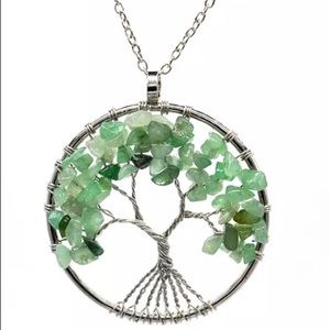 Jewelry | Nwt Handmade Natural Stone Tree Of Life Necklace | Poshmark